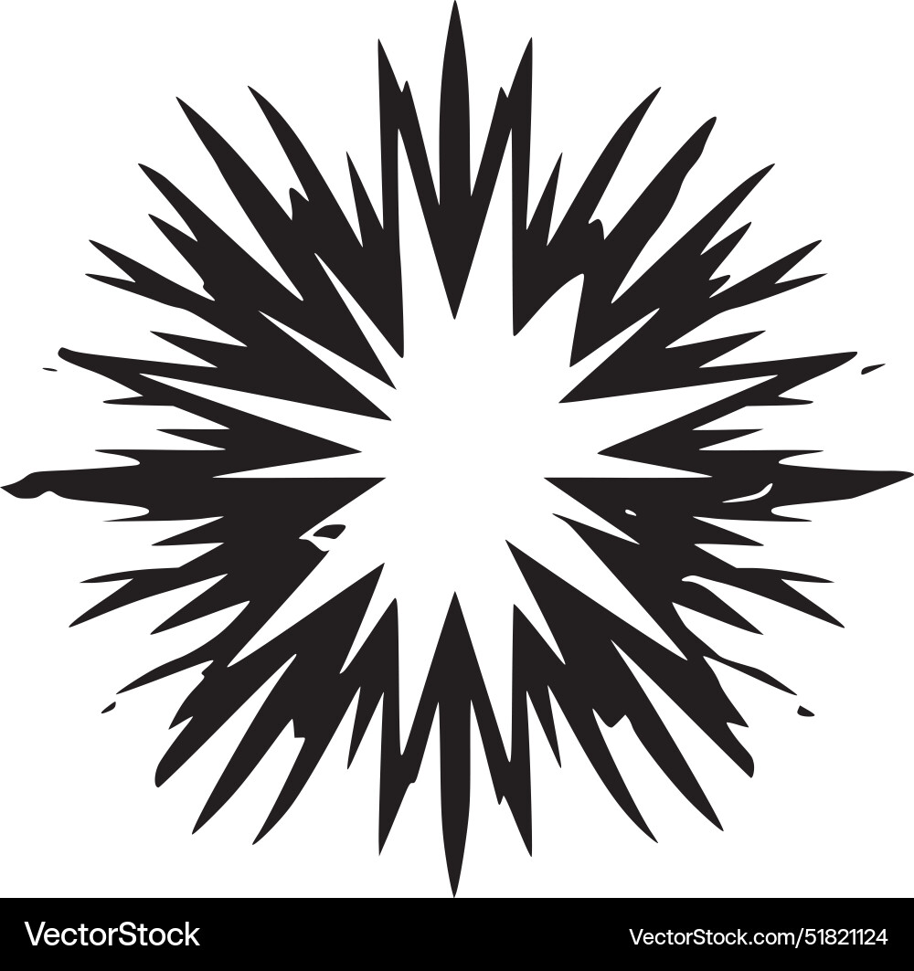Explosion - minimalist and flat logo Royalty Free Vector