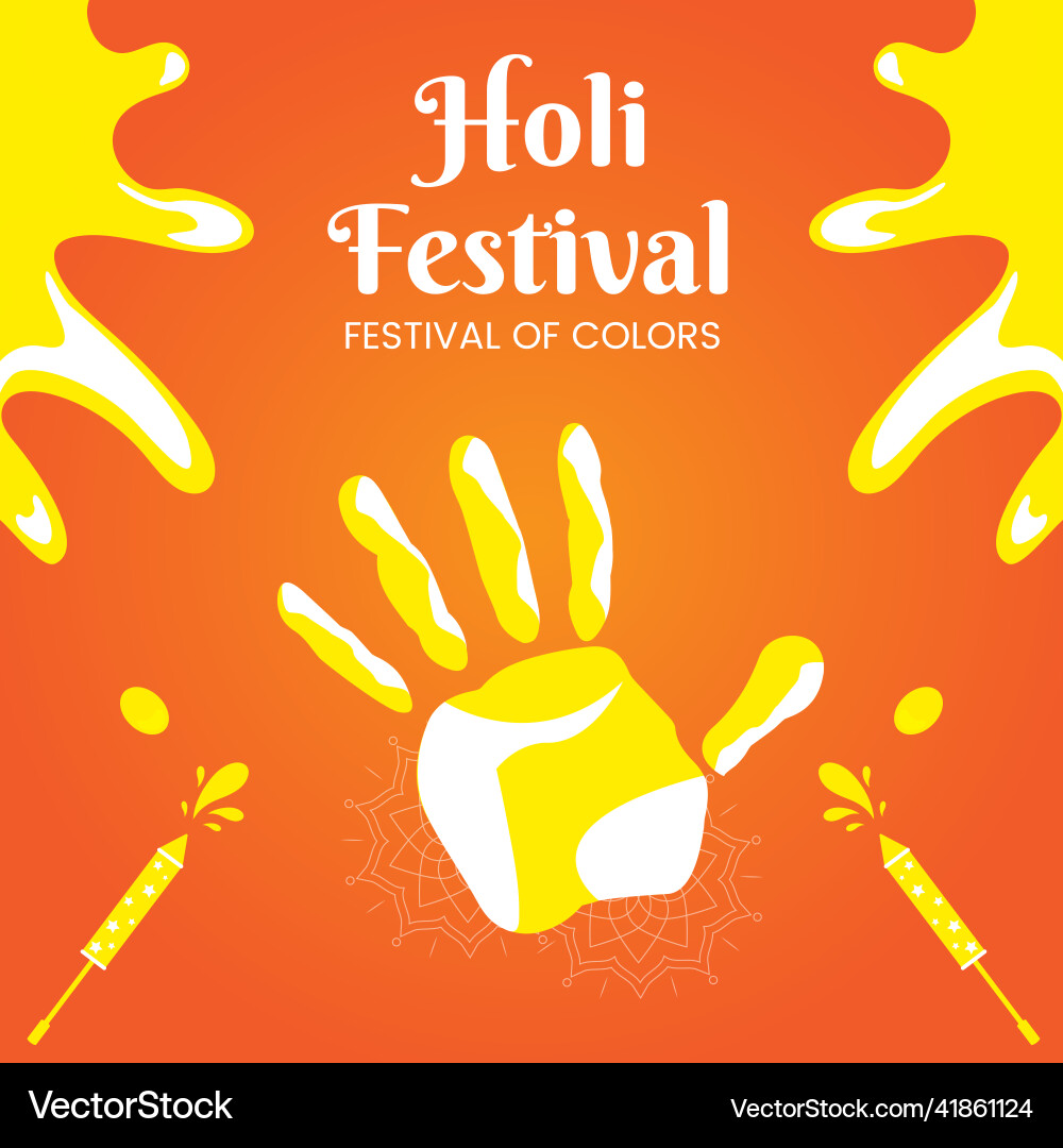 Happy holi banner design Royalty Free Vector Image