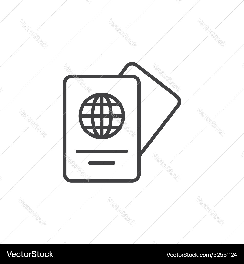 Immigration icon set on white background Vector Image