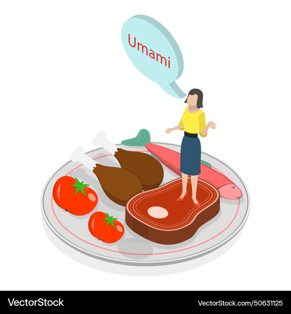 3d isometric flat of human Royalty Free Vector Image