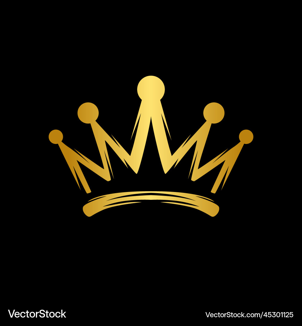 Crown logo design Royalty Free Vector Image - VectorStock