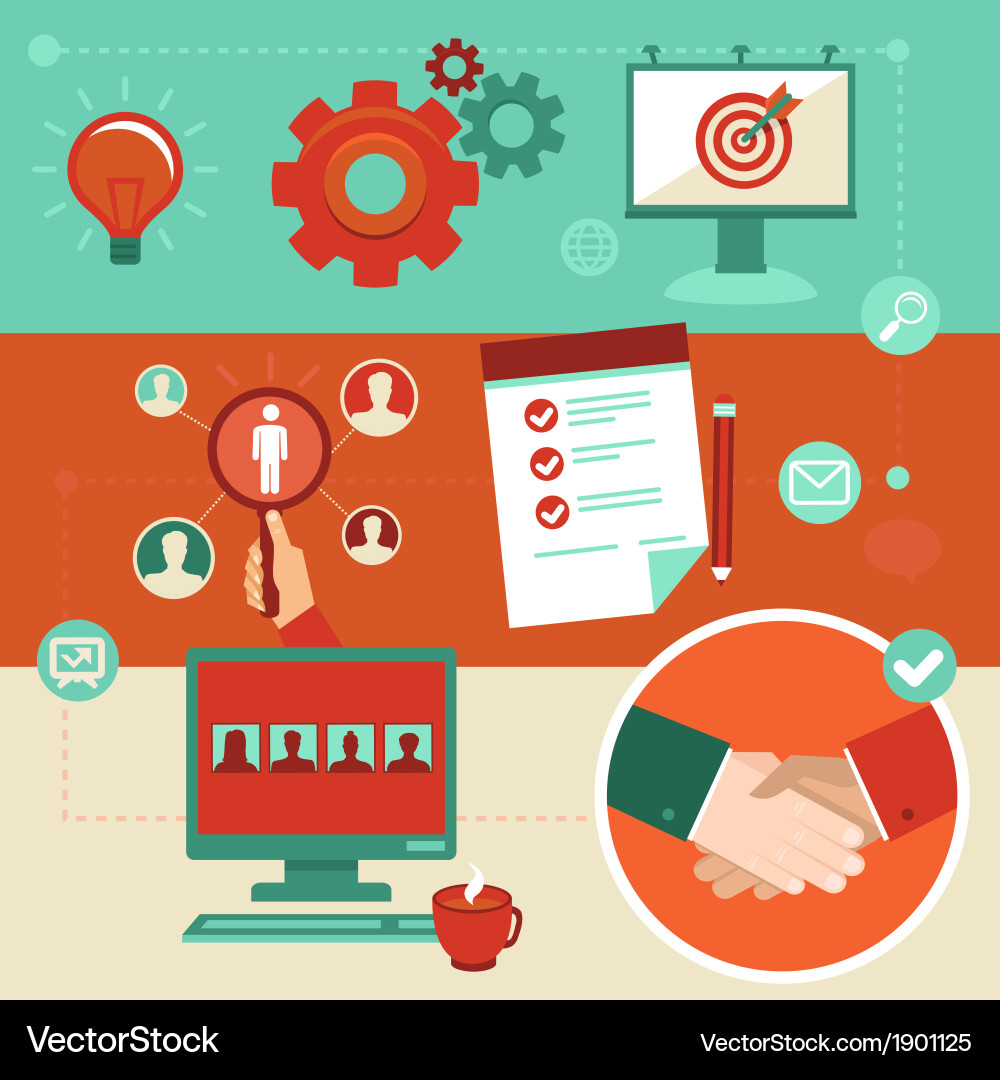 Employment infographics Royalty Free Vector Image
