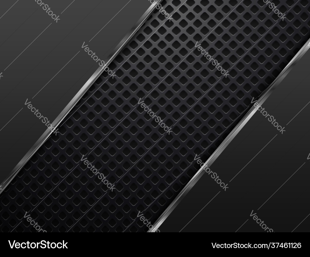 Black metal texture background Royalty Free Vector Image