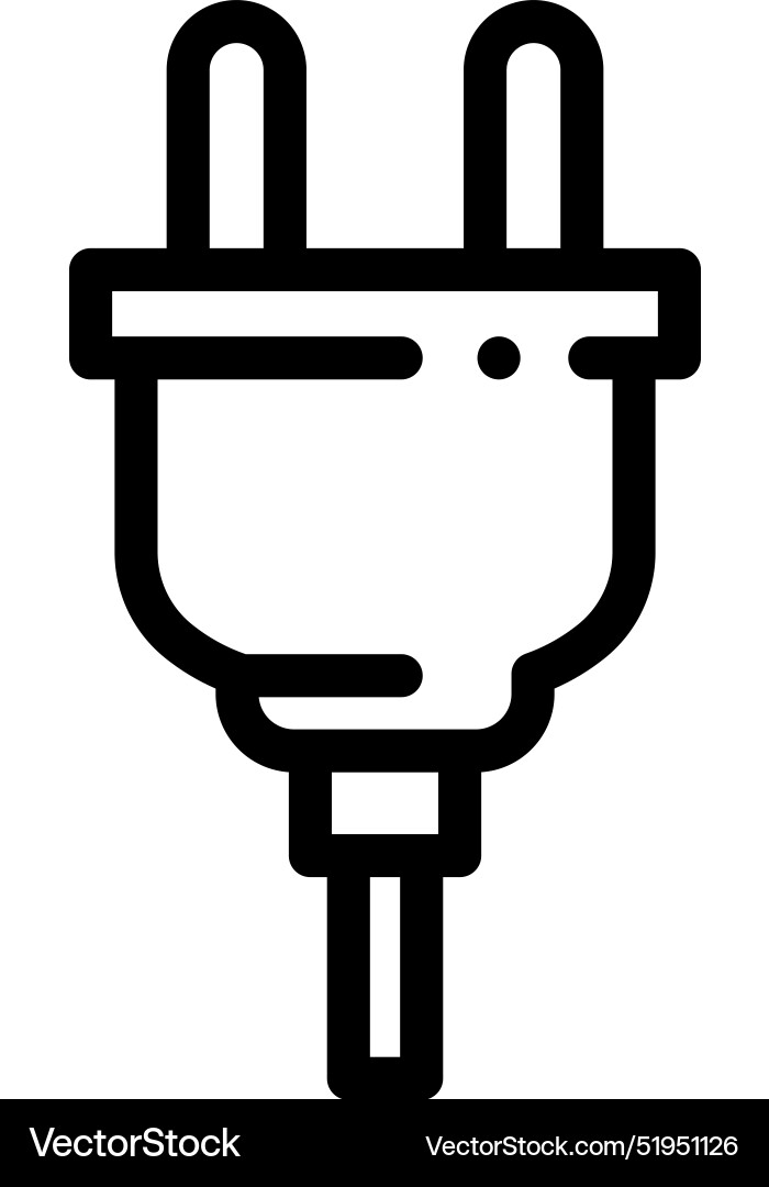 Charging icon thin linear style design isolated Vector Image