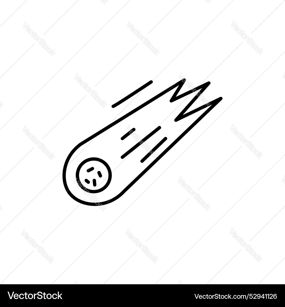 Comet icon Royalty Free Vector Image - VectorStock
