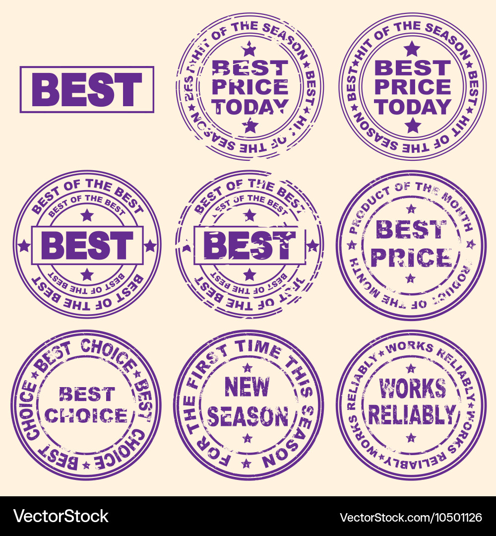 Different versions of the mark Royalty Free Vector Image