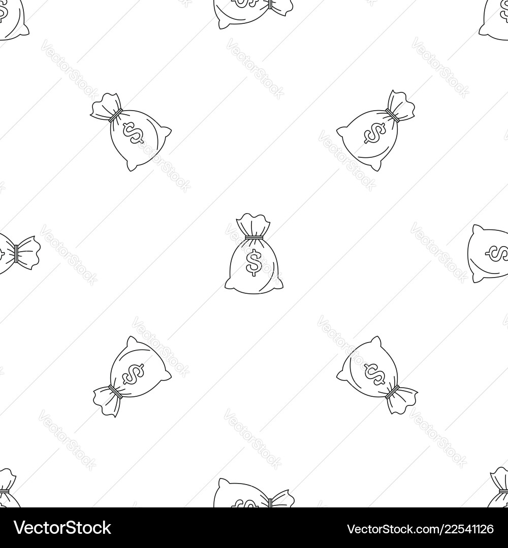 Geldbeutel Muster nahtlos Lizenzfreies Vektorbild