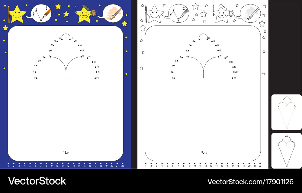 Preschool worksheet Royalty Free Vector Image - VectorStock