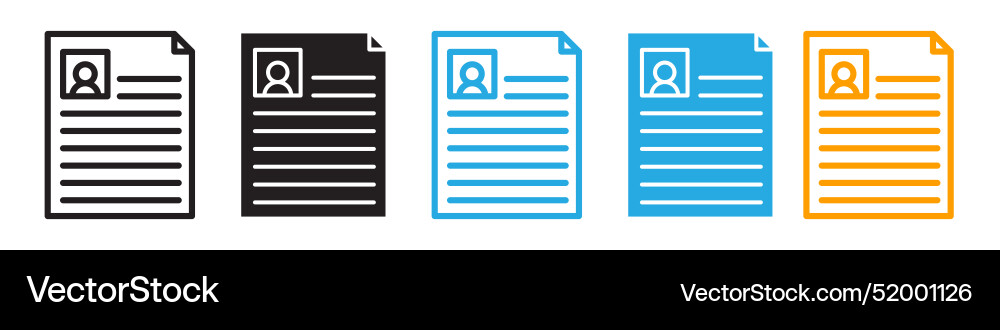 Professional journey icon for cvs and employment Vector Image