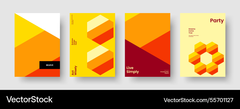 Creative report template modern brochure layout Vector Image