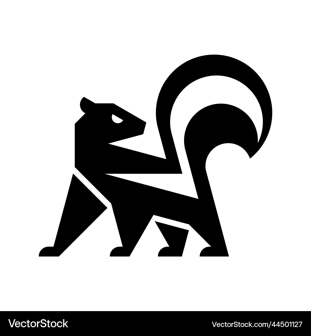 Cute Skunk Logo Royalty Free Vector Image - VectorStock