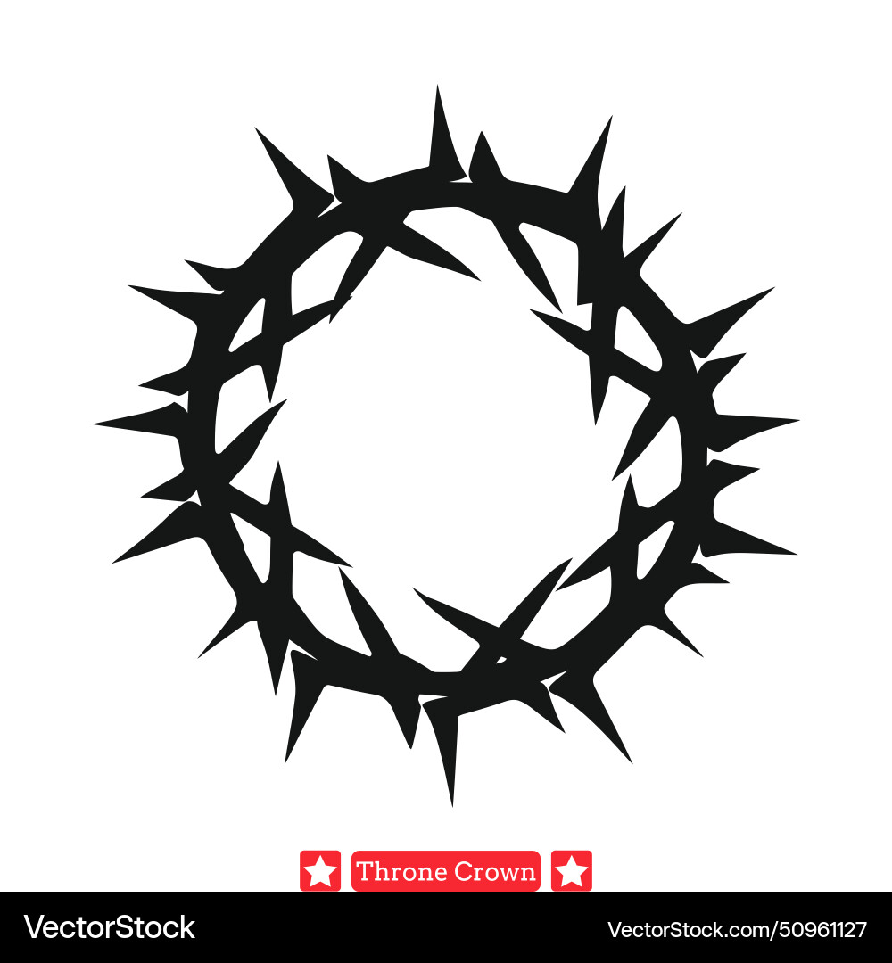 Divine thorn crown collection sacred symbolism Vector Image