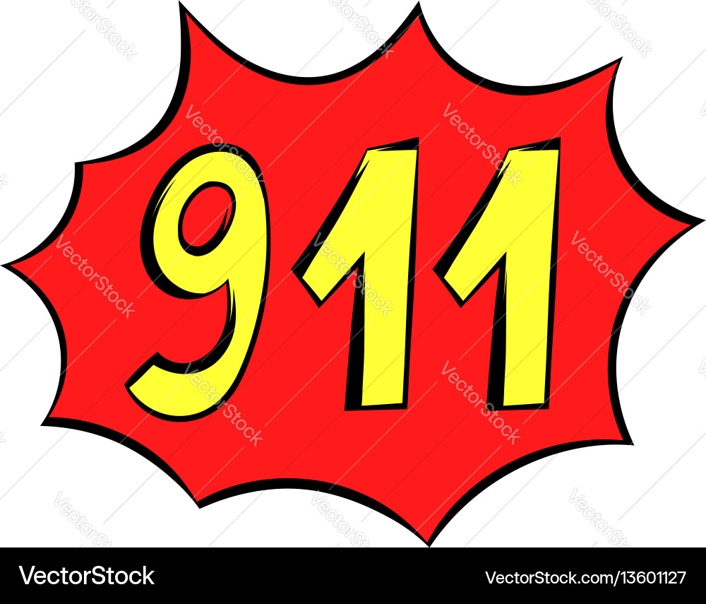 Emergency 911 Call Icon Royalty Free Vector Image
