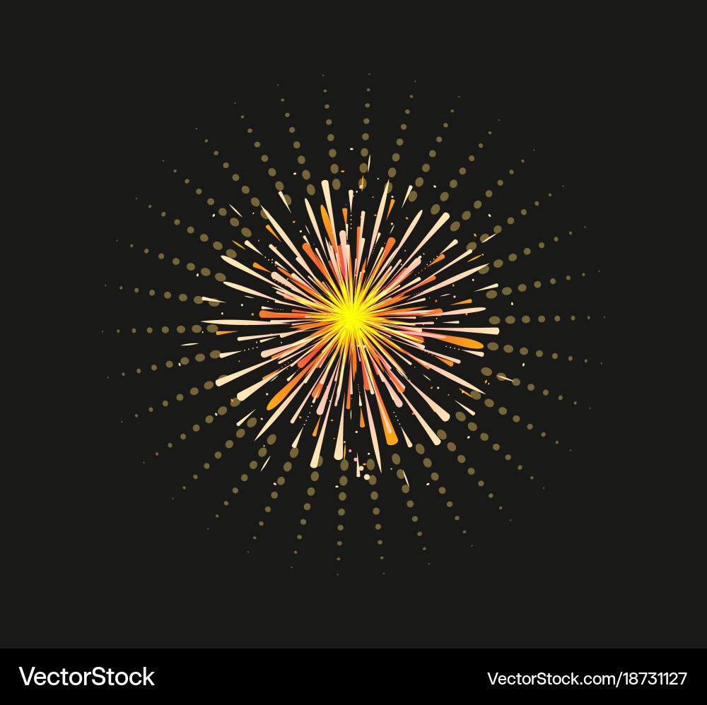 Fireworks and celebration background Royalty Free Vector