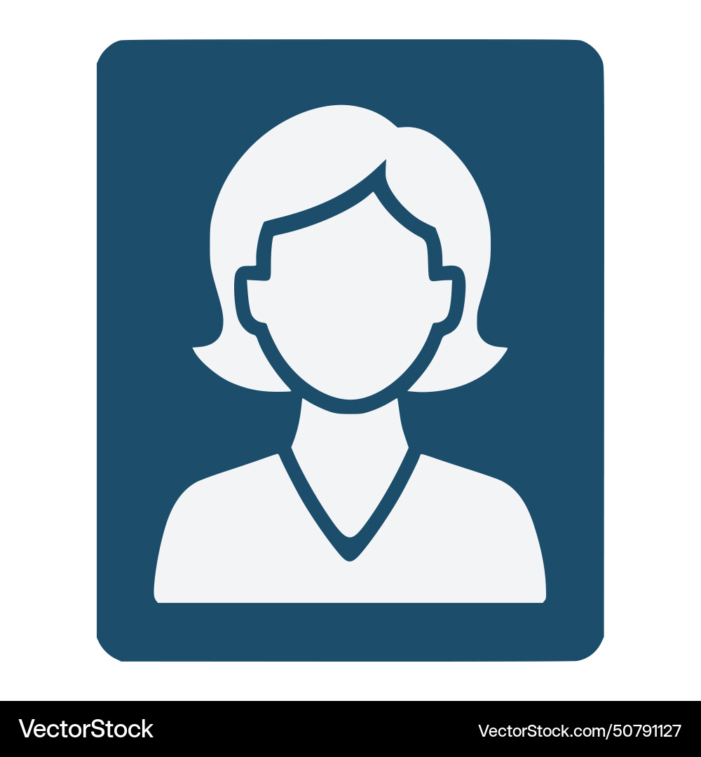 Profile icon woman avatar user circles Royalty Free Vector