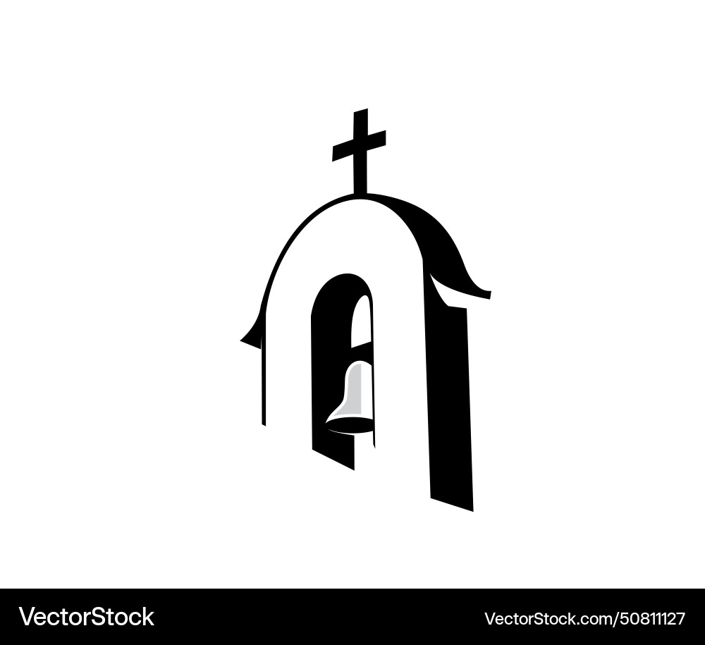 Religious church logo Royalty Free Vector Image