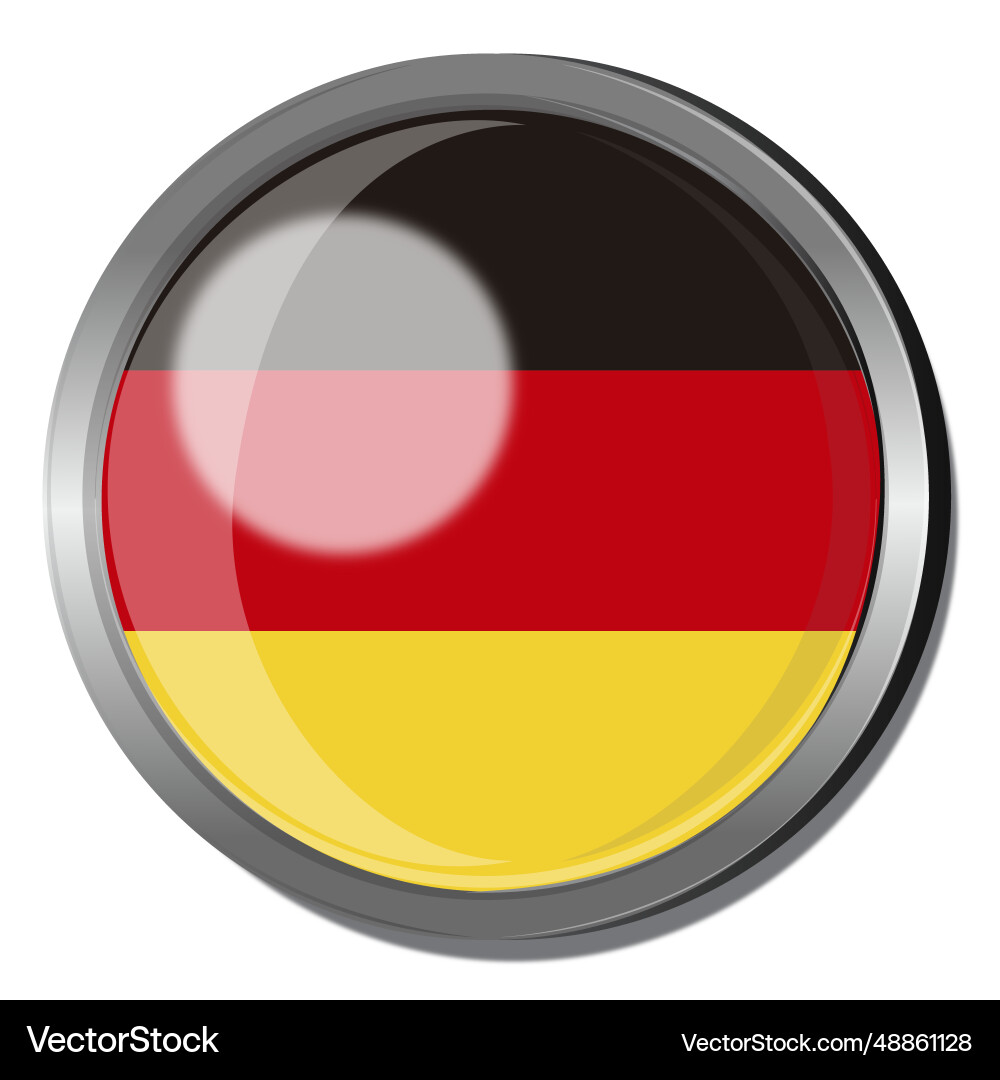 Germany flag badge Royalty Free Vector Image - VectorStock
