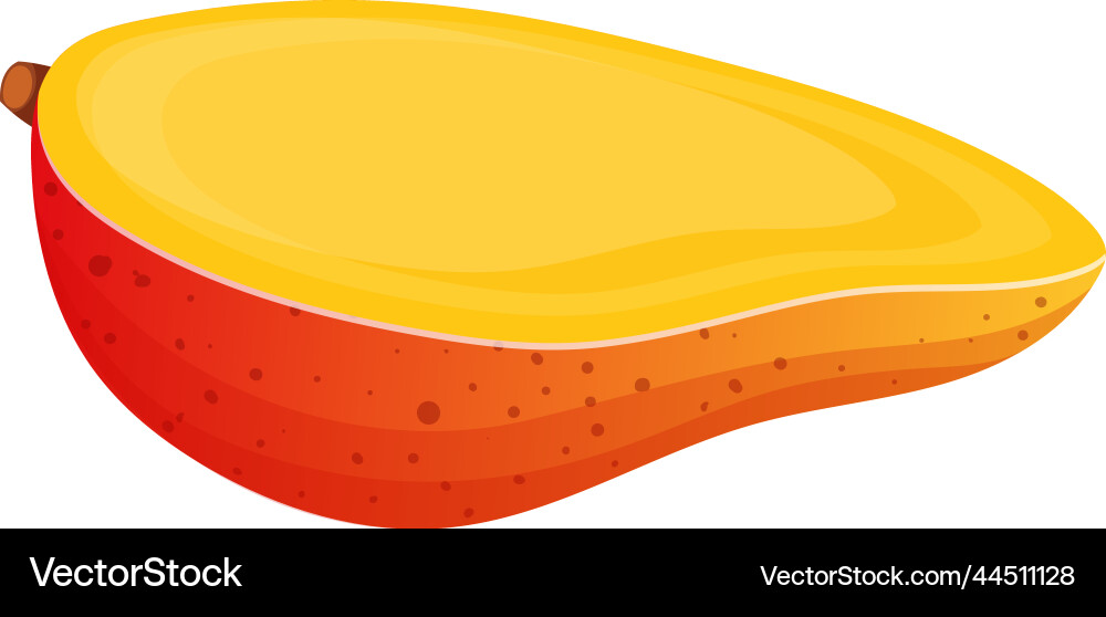 Mango cut cartoon Royalty Free Vector Image - VectorStock