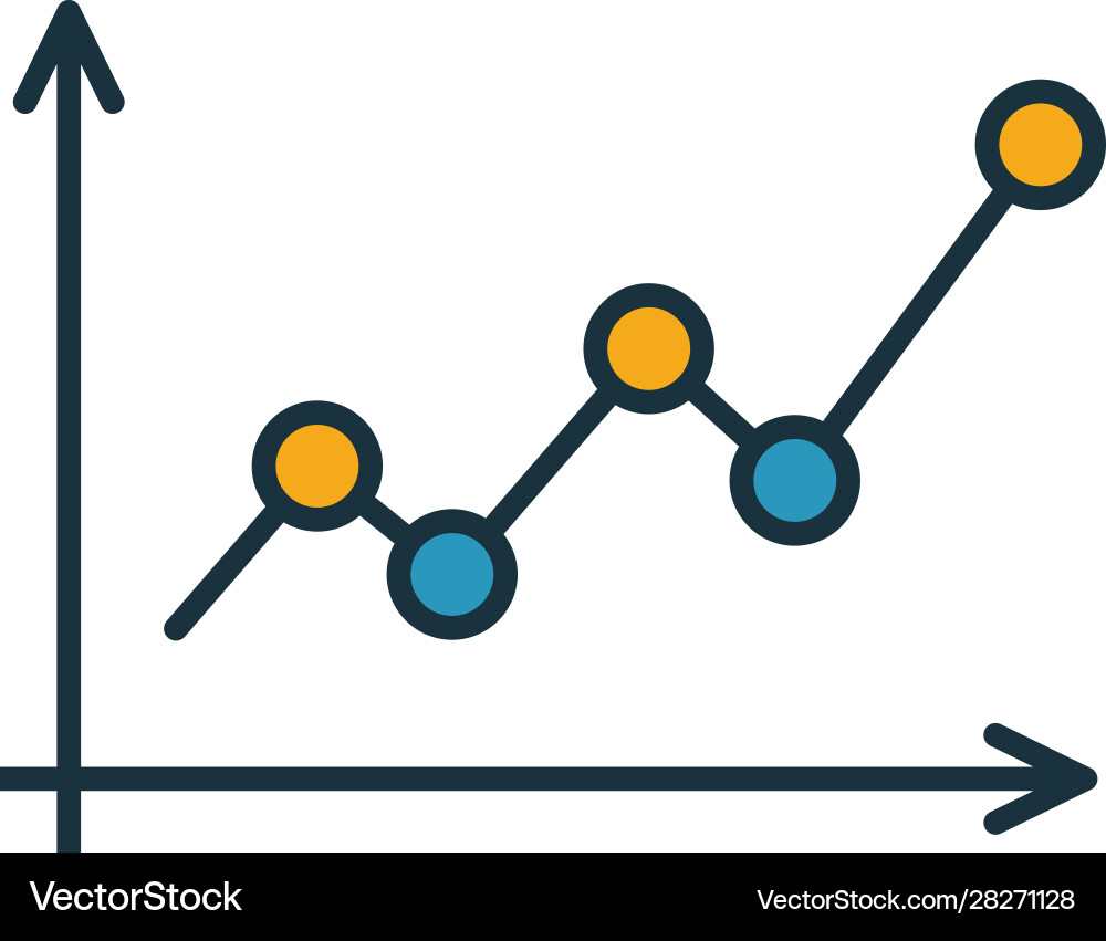 Market trend icon simple element from risk Vector Image