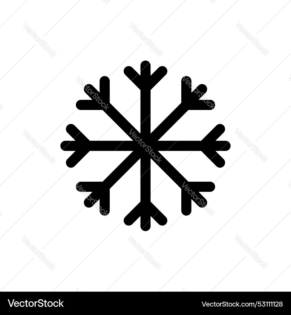 Snow icon Royalty Free Vector Image - VectorStock