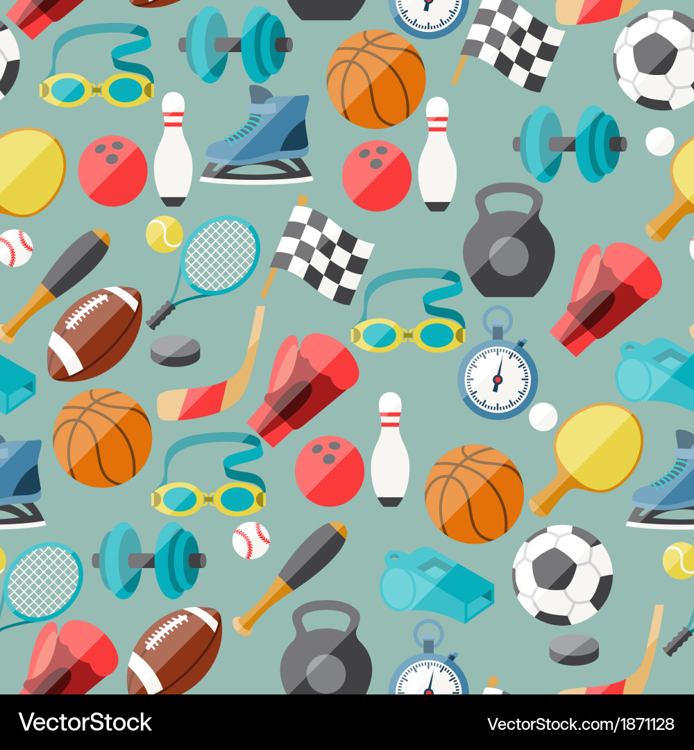 Sport Icon Pattern Royalty Free Vector Image - VectorStock