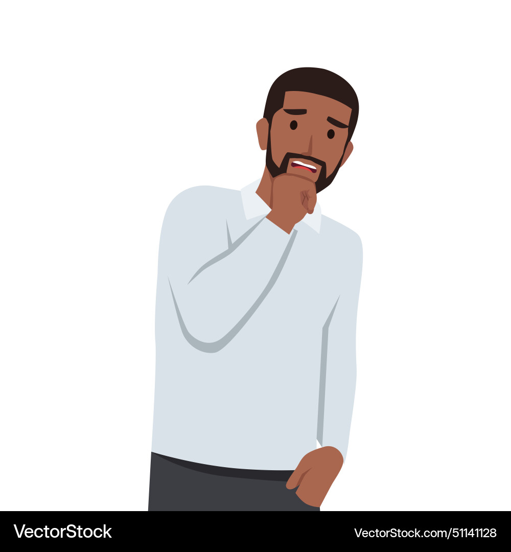 Young man shocked afraid scared and terrified Vector Image