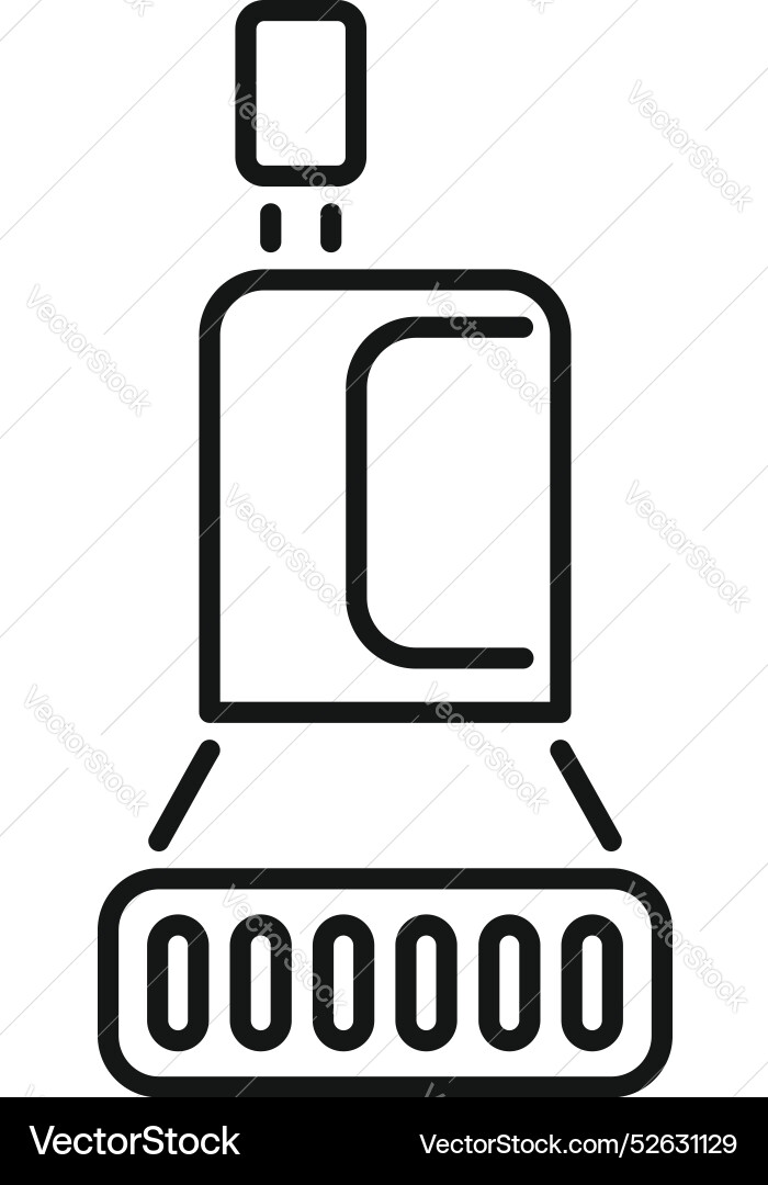 Car parking system scanning license plate number Vector Image