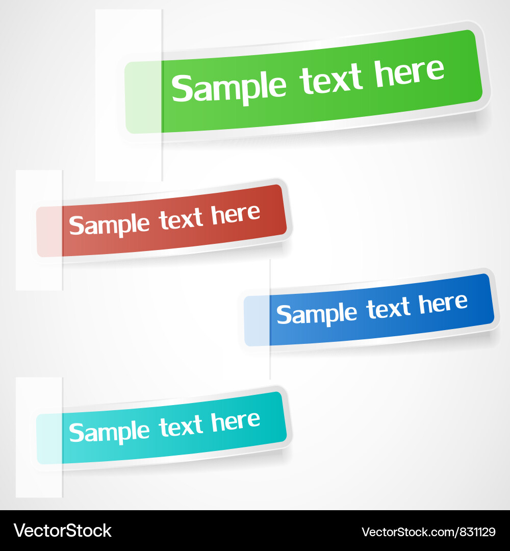 Stickers Royalty Free Vector Image - VectorStock