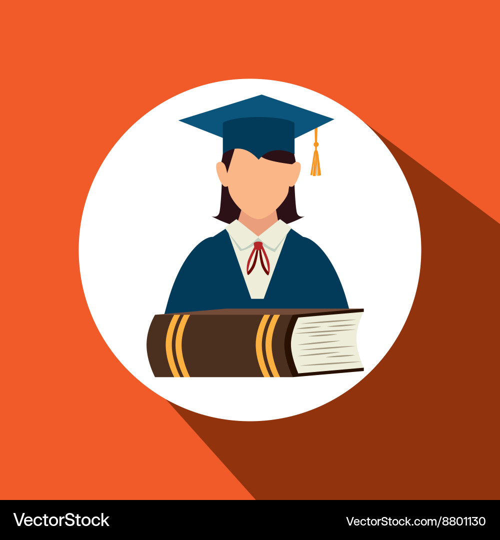 Graduation celebration design Royalty Free Vector Image