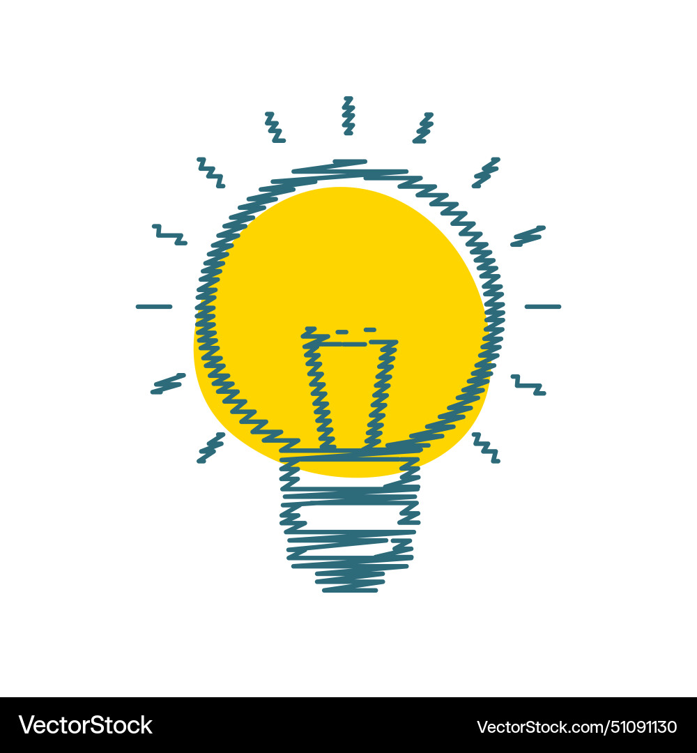 Innovative idea tip concept with creative light Vector Image