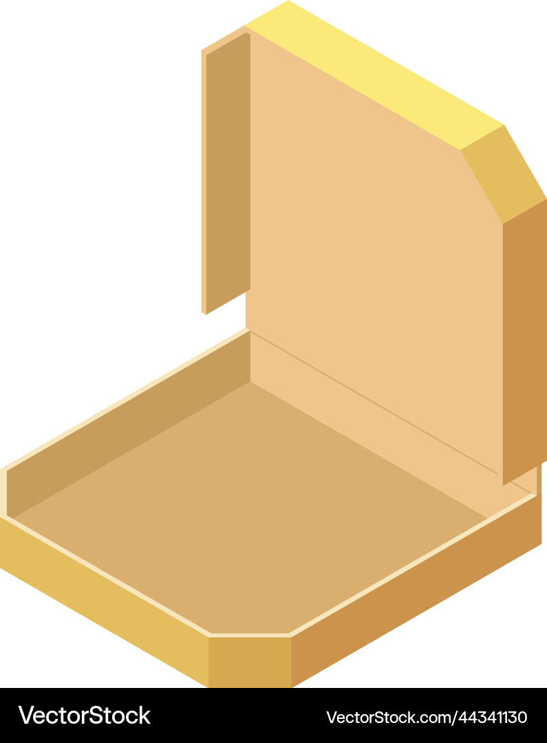 Isometric pizza box Royalty Free Vector Image - VectorStock