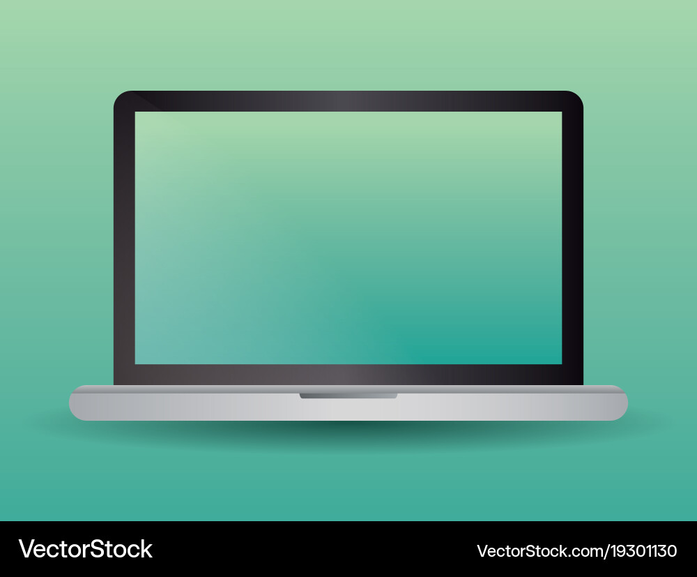 Laptop pc technology Royalty Free Vector Image