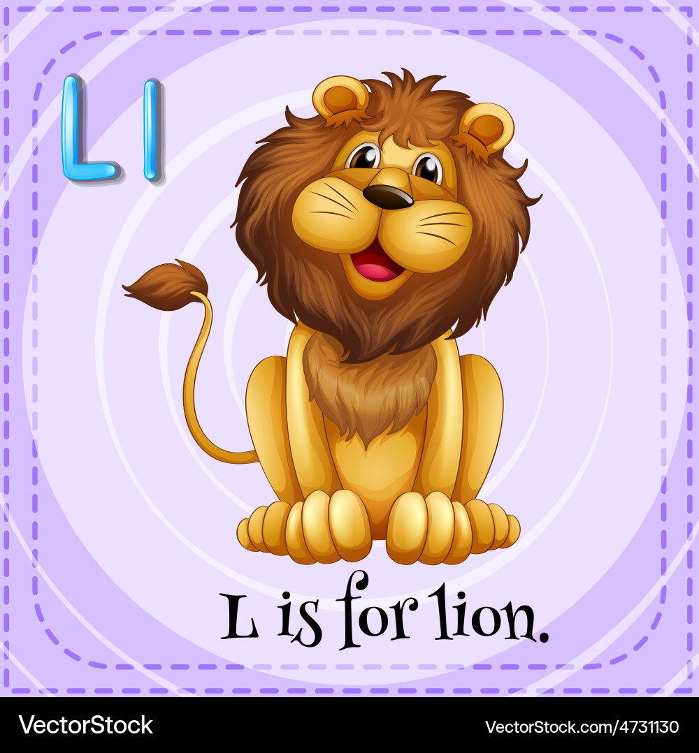 Letter l Royalty Free Vector Image - VectorStock