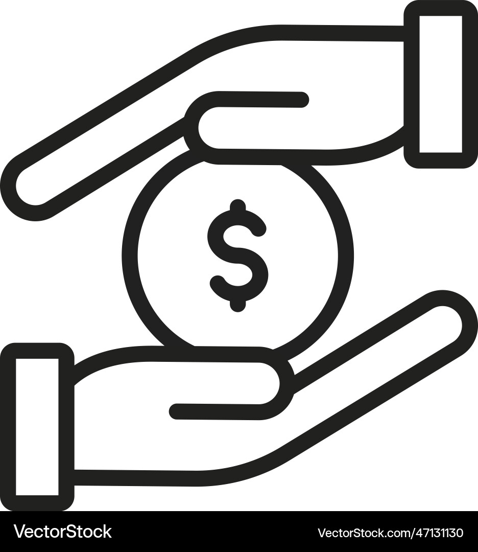 Loan icon image Royalty Free Vector Image - VectorStock