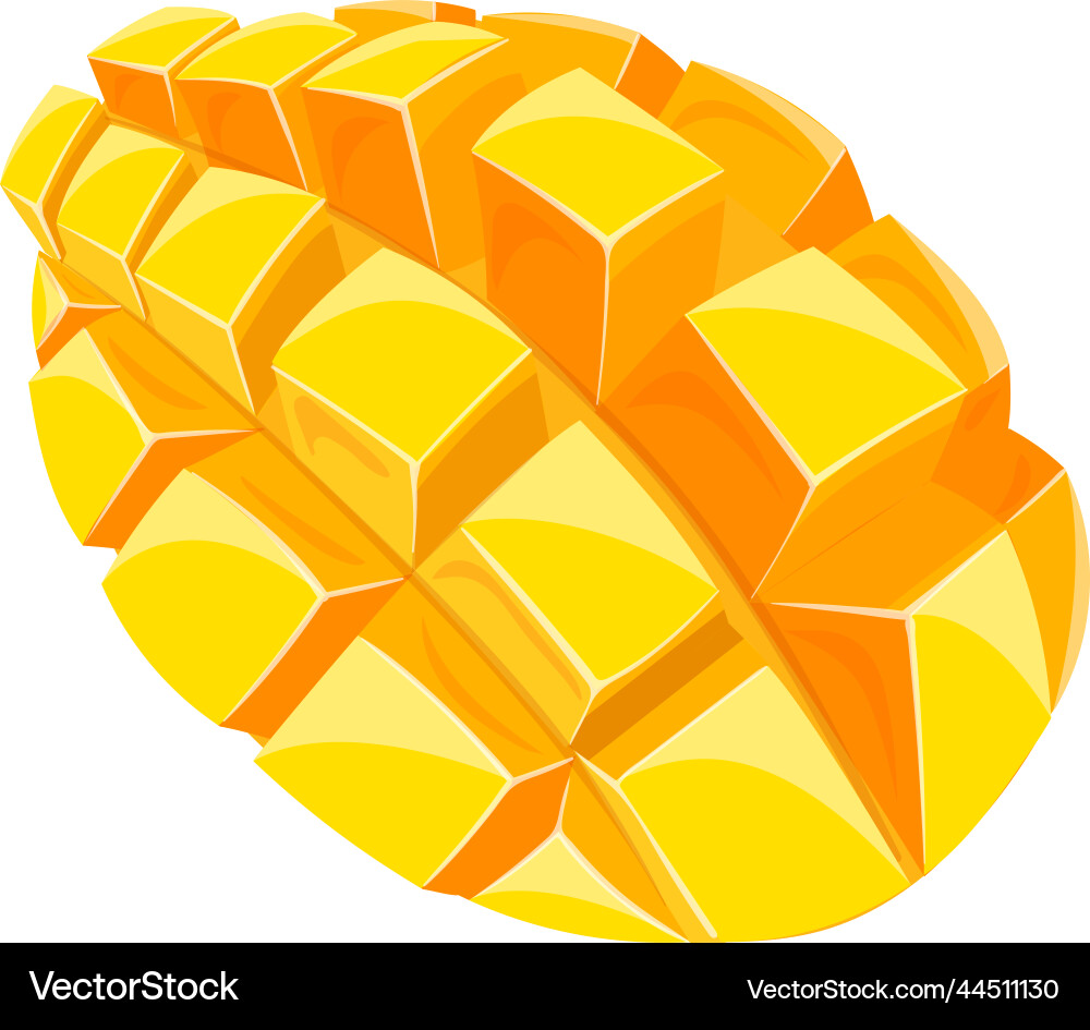 Mango cubes cartoon Royalty Free Vector Image - VectorStock