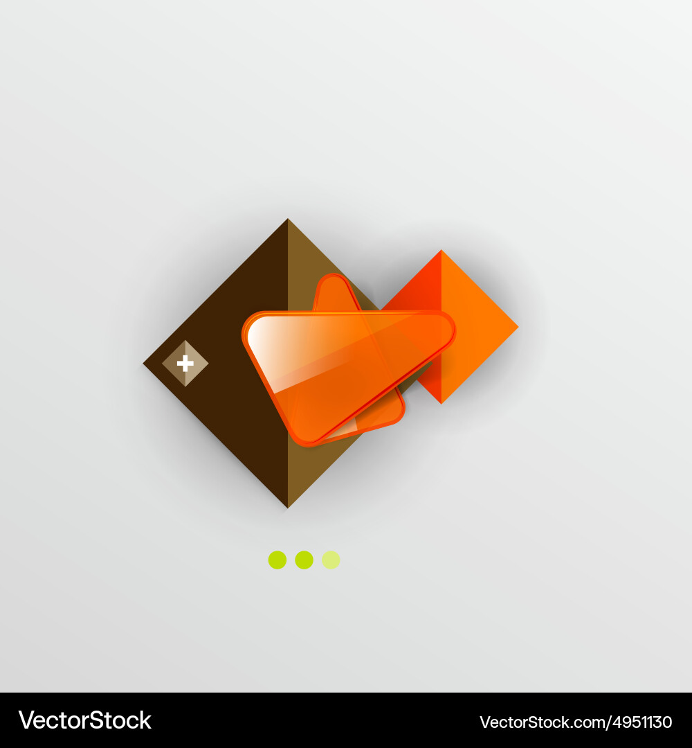 Modern abstract geometric info banner Royalty Free Vector