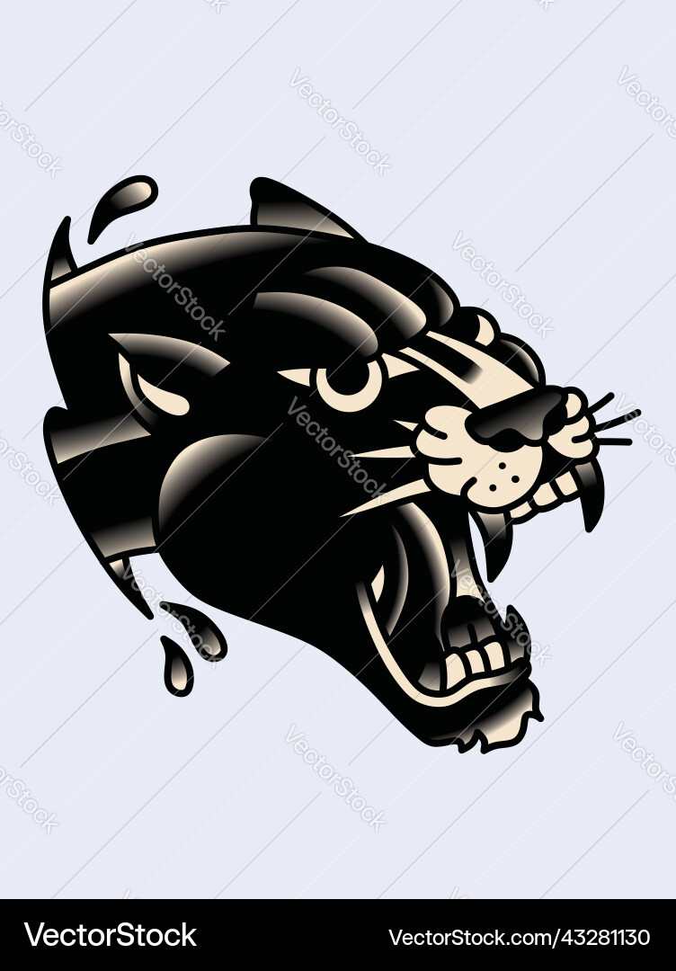 Panther Head Tattoo