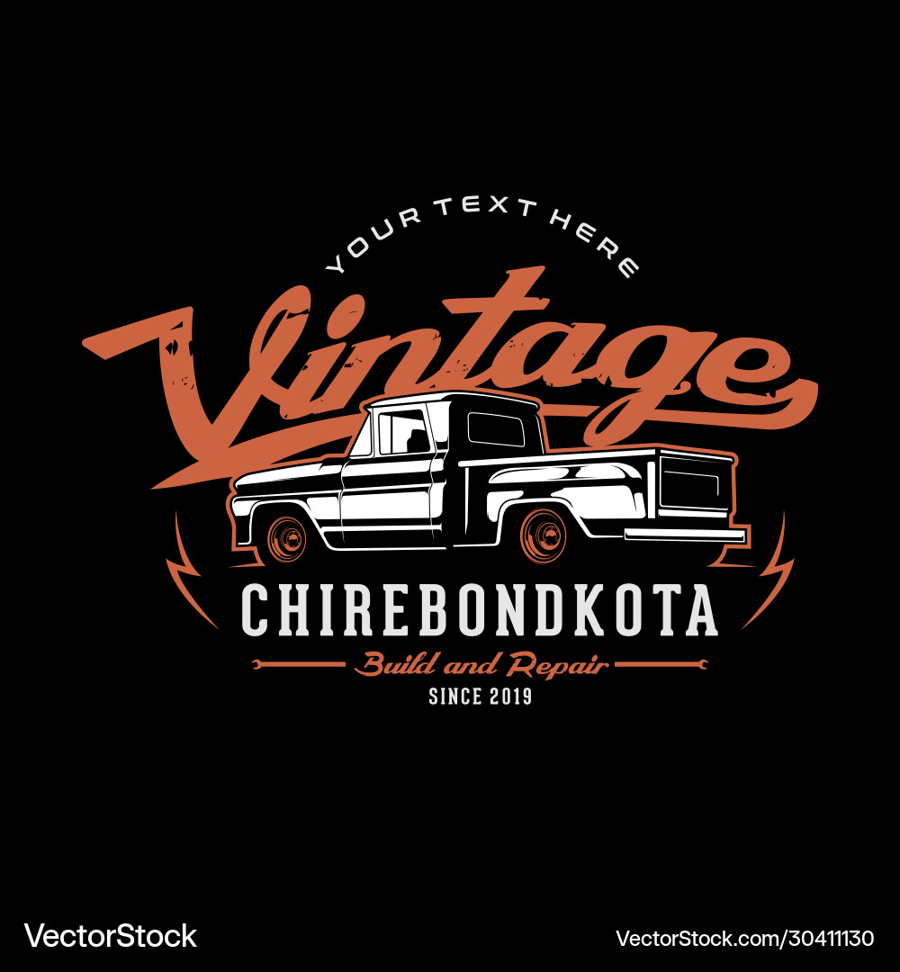 Pickup logo Royalty Free Vector Image - VectorStock