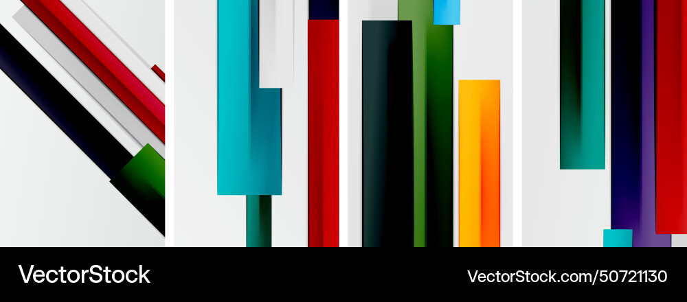 Stripes and lines poster abstract backgrounds Vector Image