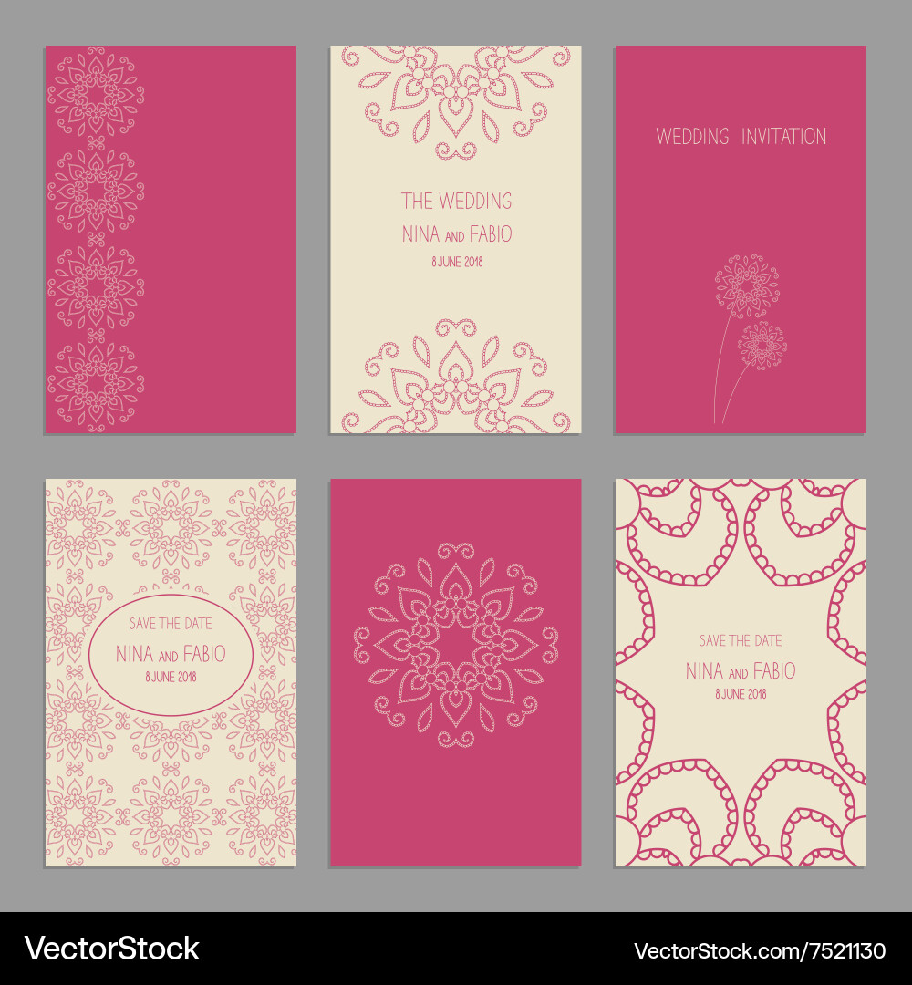 Templates cards 2 Royalty Free Vector Image - VectorStock