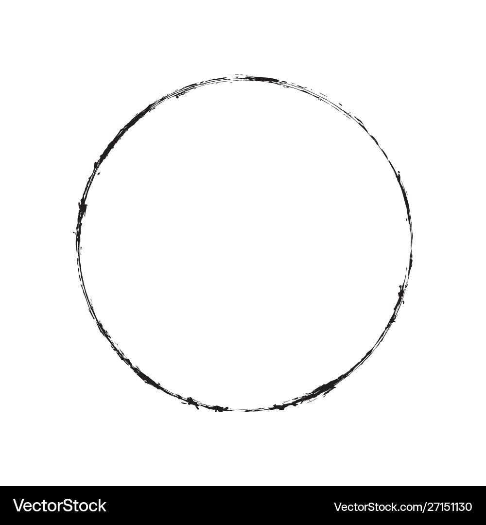 Thin circle frame Royalty Free Vector Image - VectorStock