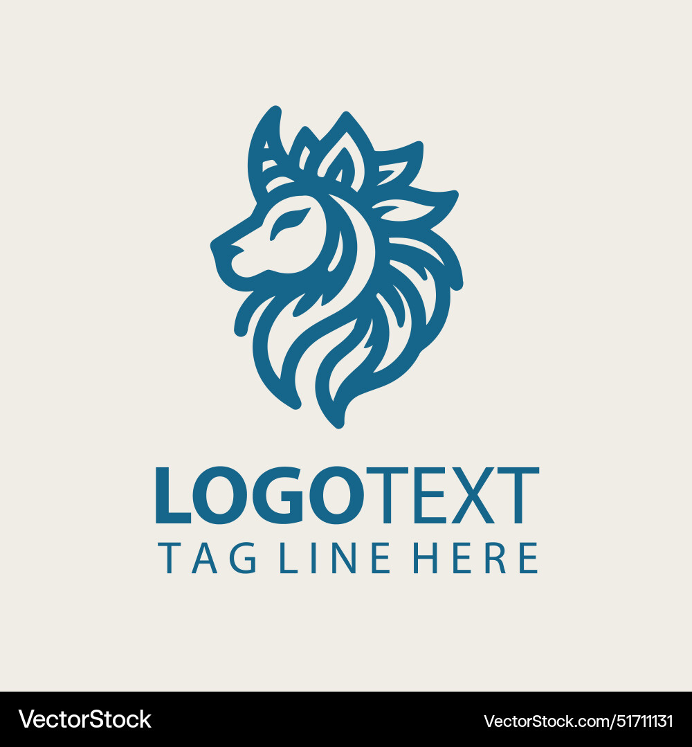 Animal head logo Royalty Free Vector Image - VectorStock