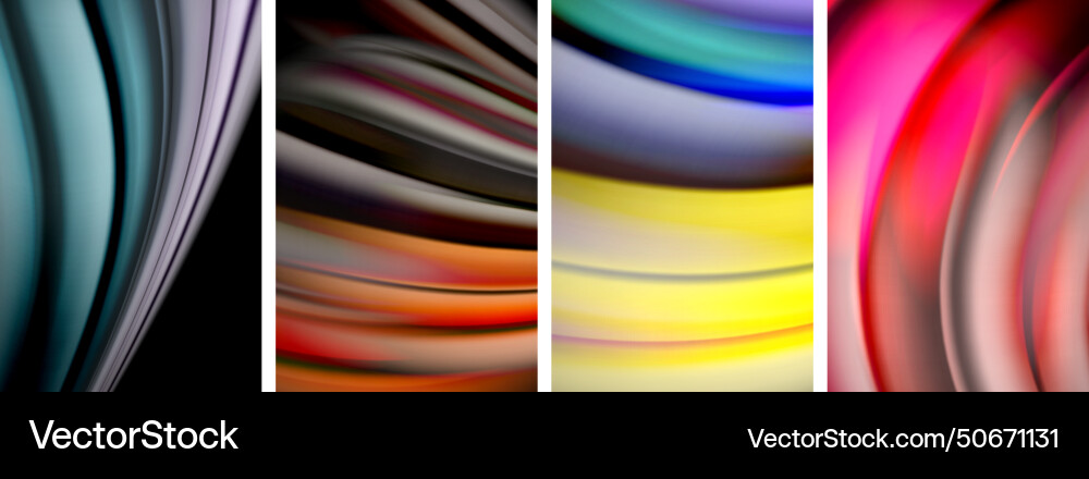 Blurred color line backgrounds Royalty Free Vector Image