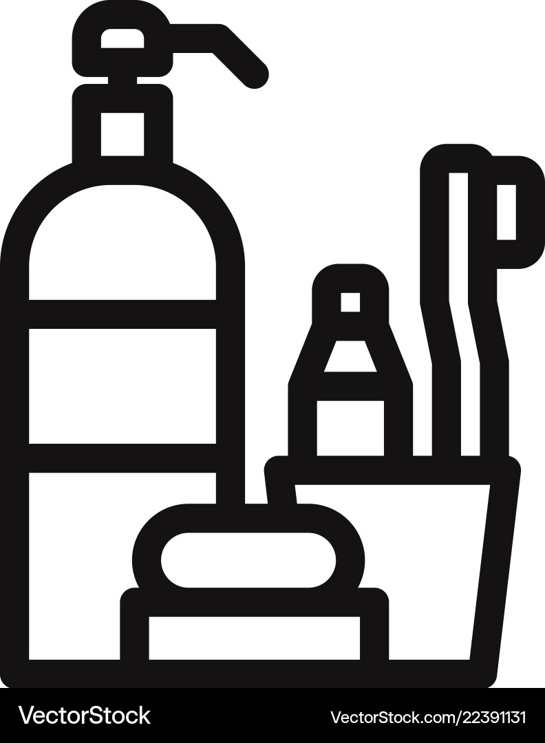 Hygiene items icon Royalty Free Vector Image - VectorStock