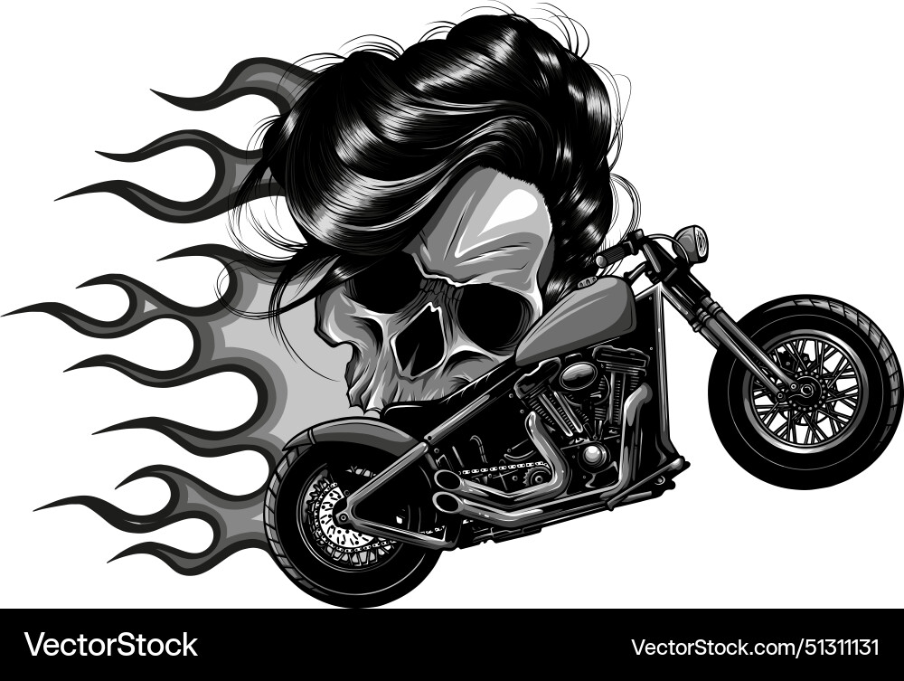 Monochromatic motorcycle Royalty Free Vector Image