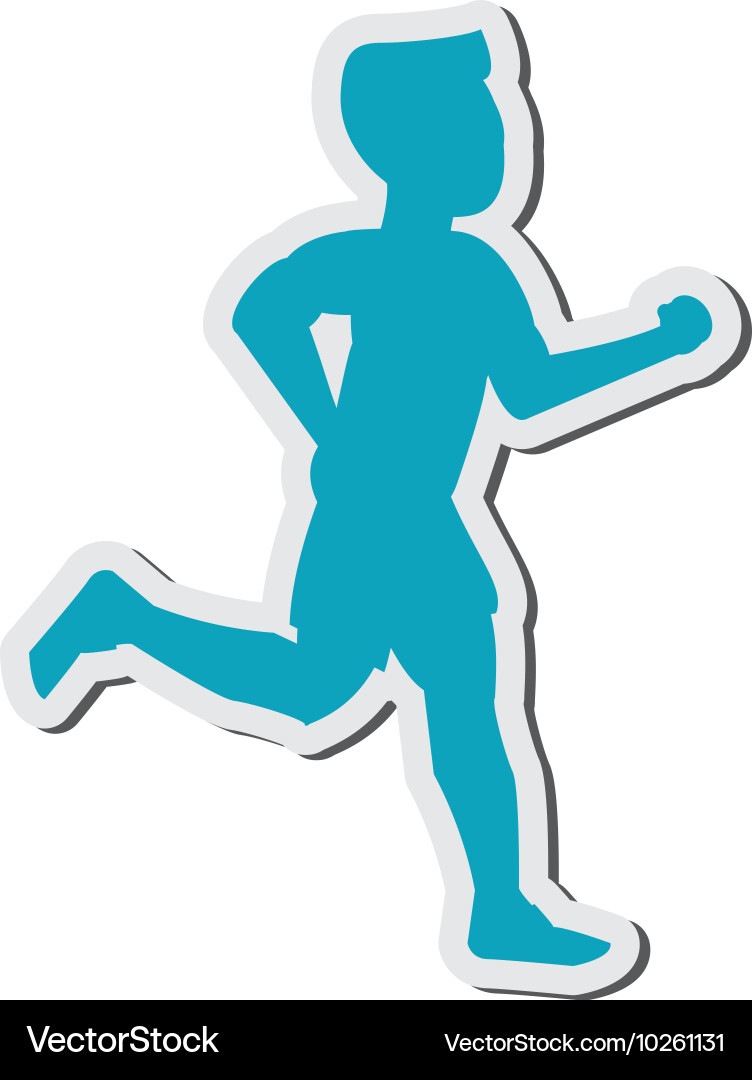 Running man icon Royalty Free Vector Image - VectorStock