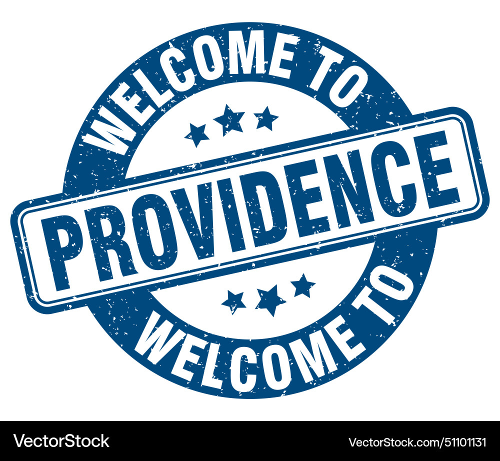Welcome to providence stamp round sign Royalty Free Vector