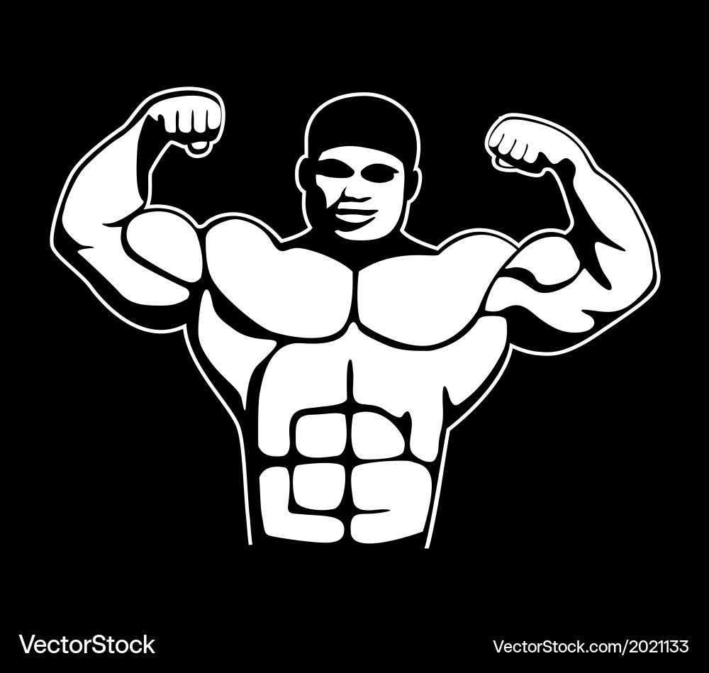 Body builder Royalty Free Vector Image - VectorStock