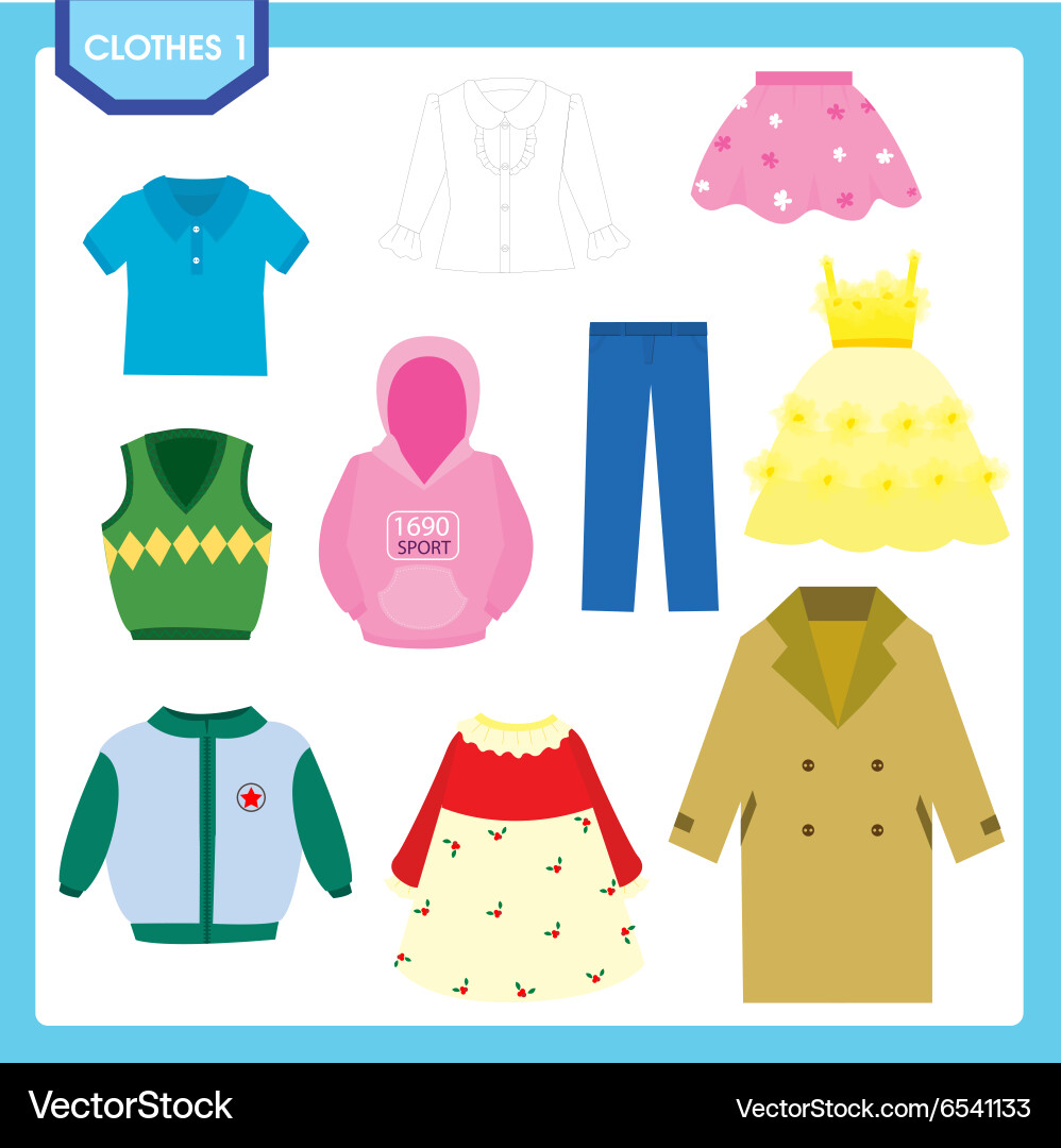 Clothes Royalty Free Vector Image - VectorStock