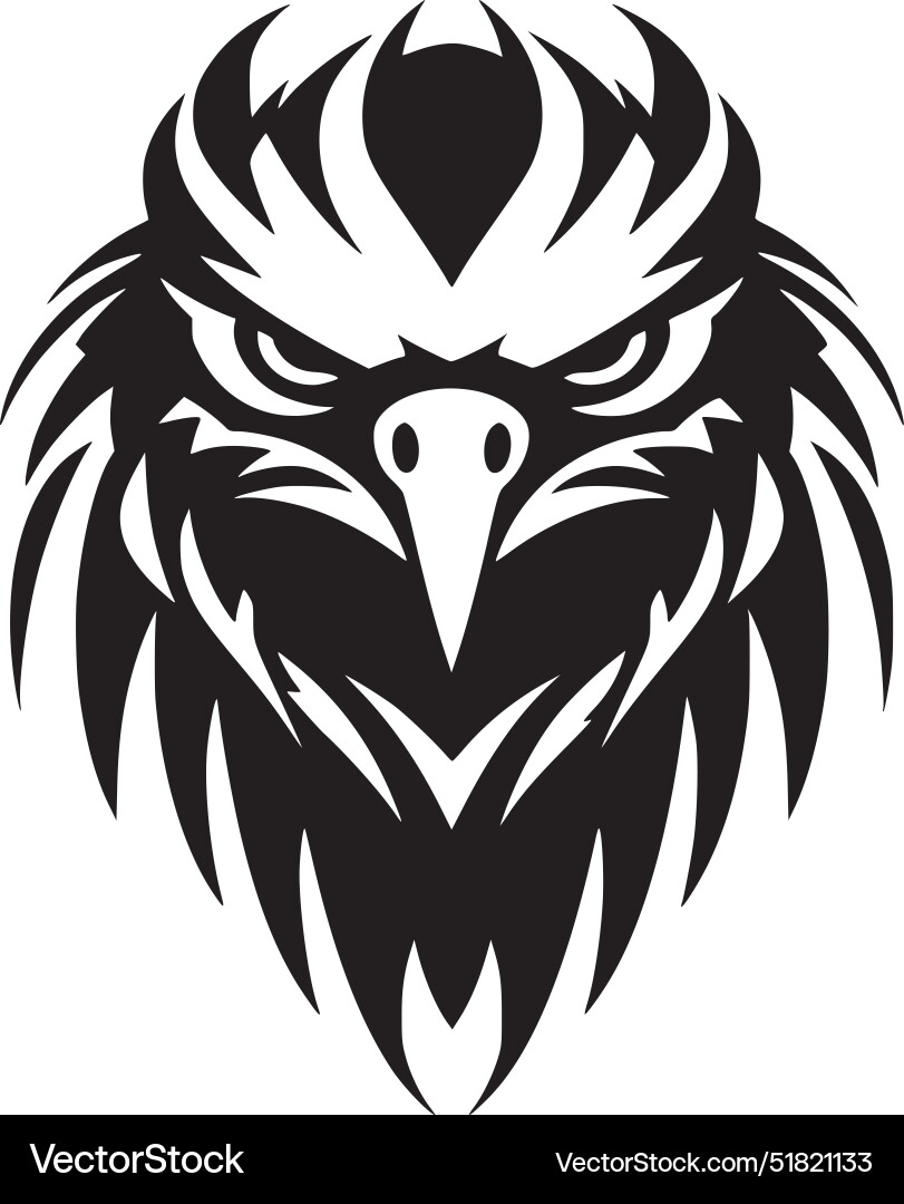 Falcon - black and white isolated icon Royalty Free Vector